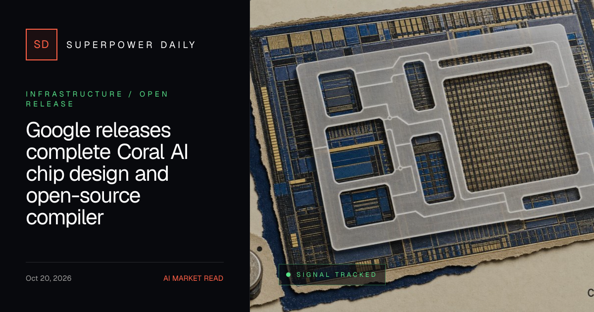 Google releases complete Coral AI chip design and open-source compiler ...